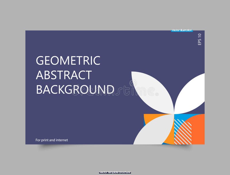Composition of Simple Geometric Shapes. for Use in Presentation, Flyer ...