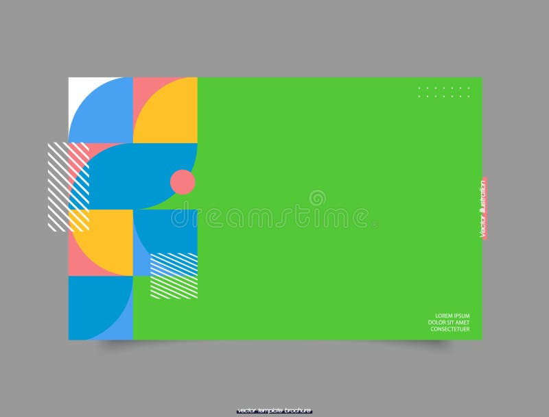 Composition of Simple Geometric Shapes. for Use in Presentation, Flyer ...