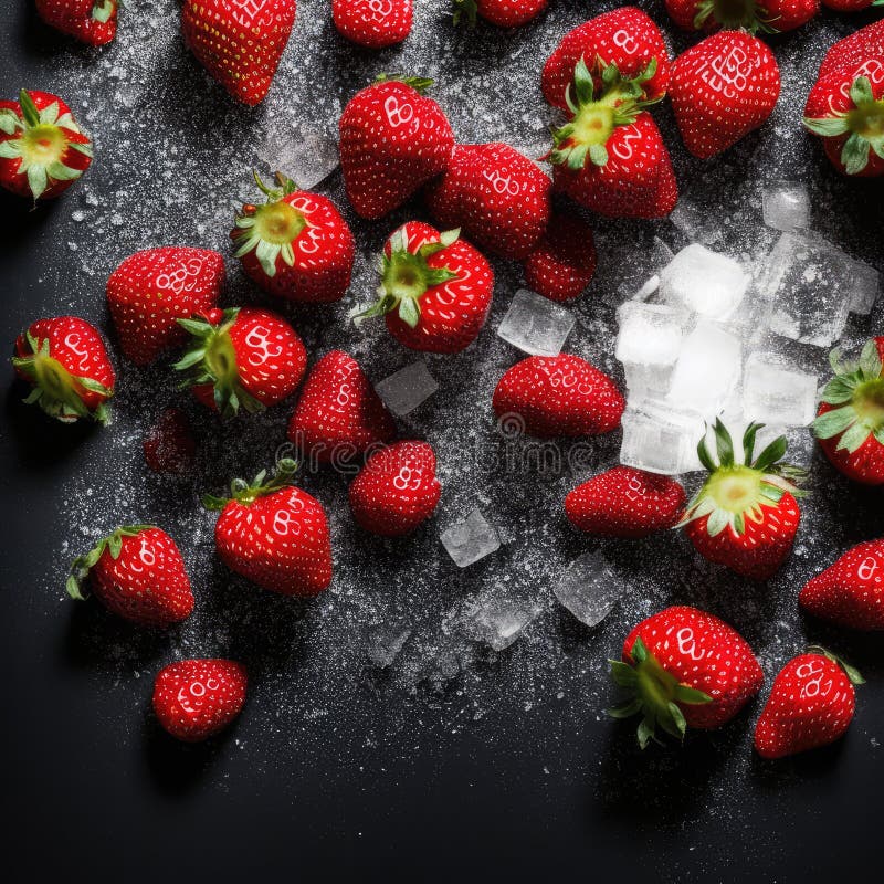 Scattered Strawberries Stock Illustrations – 91 Scattered Strawberries ...