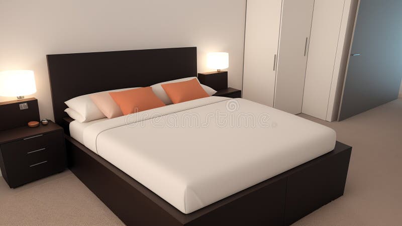 A Composition of a Stunningly Captivating Bedroom with a Bed and ...