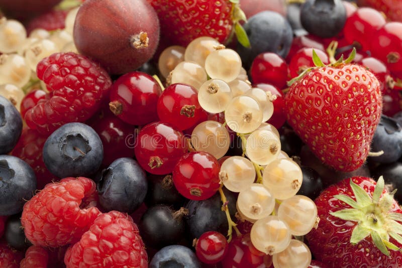 Composition of Summer Berries Stock Image - Image of currant, eating ...