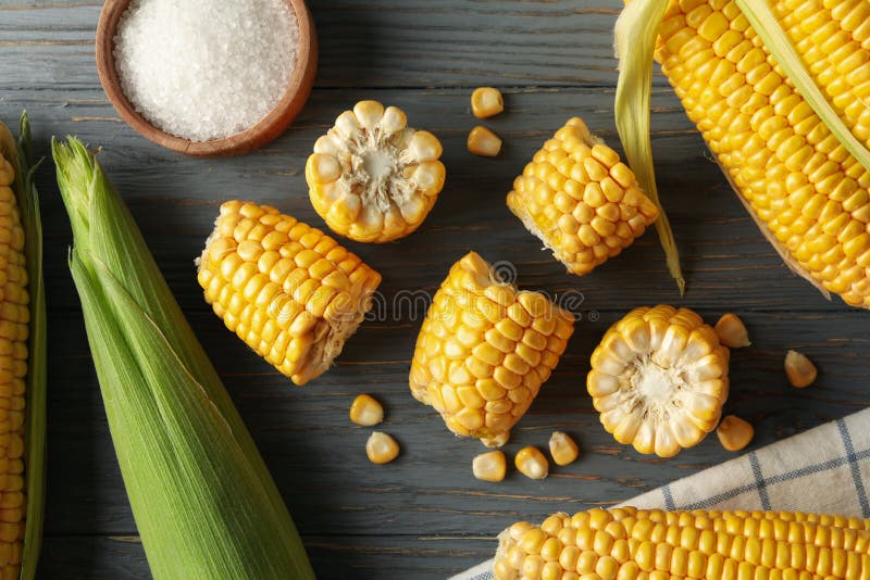 Composition with Tasty Corn Stock Image - Image of corncob, fresh ...
