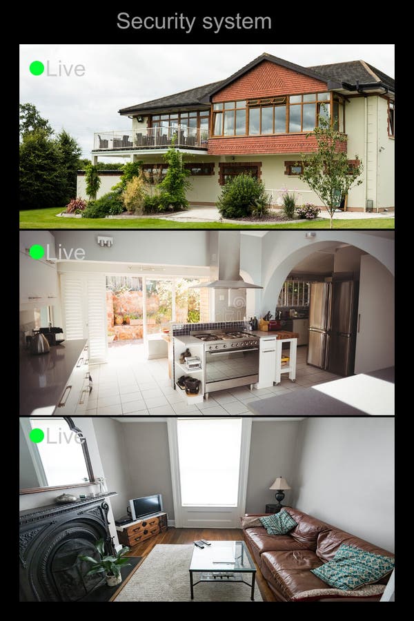 Three Security Cameras. stock photo. Image of closeup - 36469298