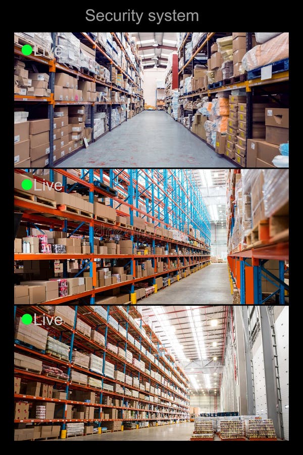 Three Security Cameras. stock photo. Image of closeup - 36469298