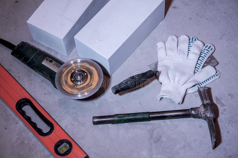 Composition Tools for the Construction and Repair of Buildings. Stock ...