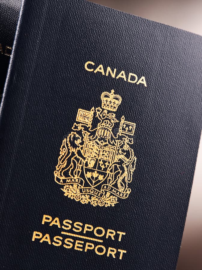Composition with Two Canadian Passports Stock Image - Image of country ...