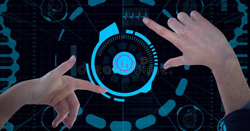 Composition of Two Hands Touching Virtual Screen with Scope Scanning ...