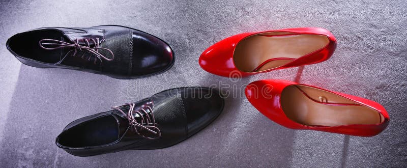 Composition with Two Pairs of Shoes Stock Image - Image of heel ...