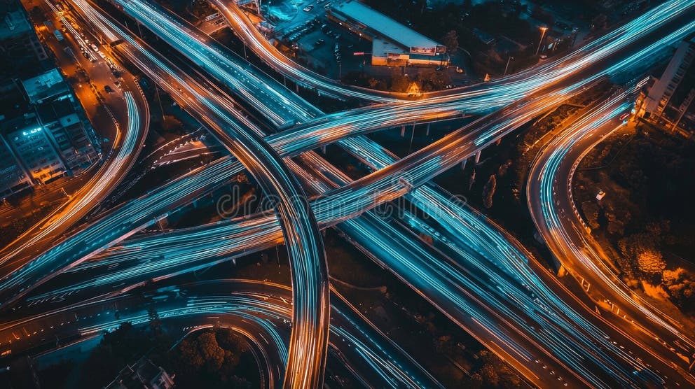 In this Composition, Two Roads Intersect at an Unobstructed Junction ...