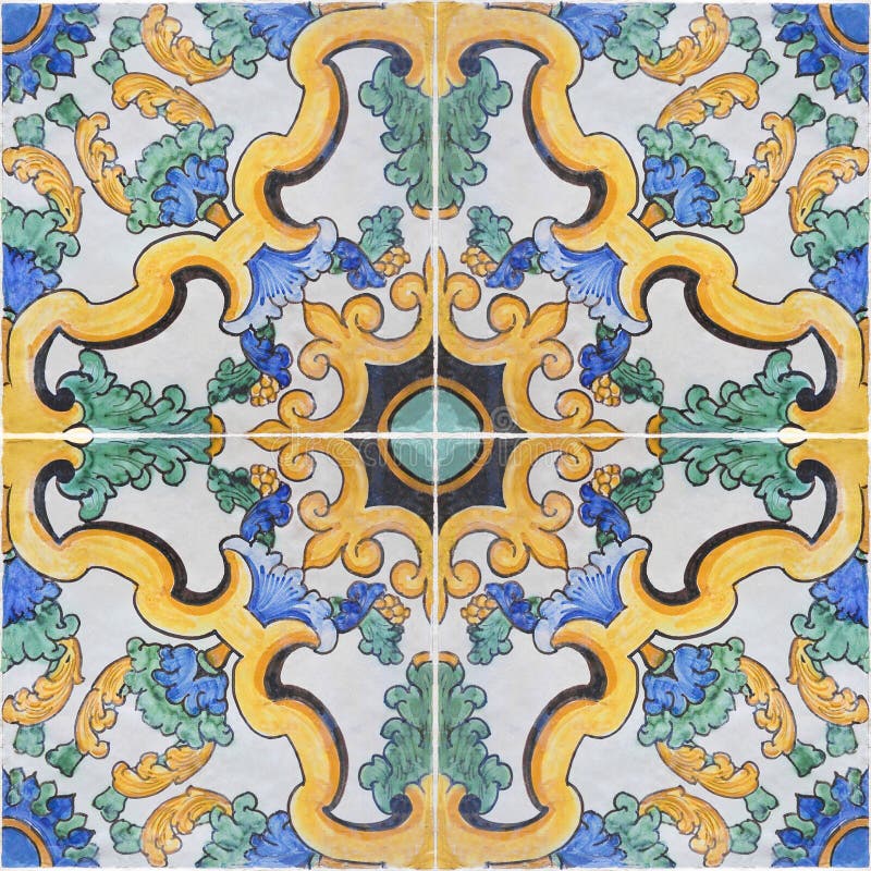 Composition of Typical Floral and Geometric Turkish Decorations with ...