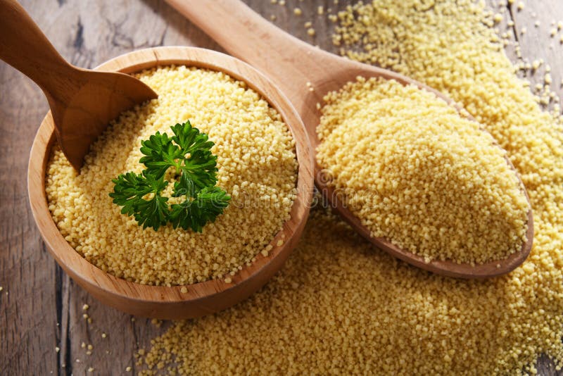 Composition with Uncooked Couscous Stock Image - Image of eating ...
