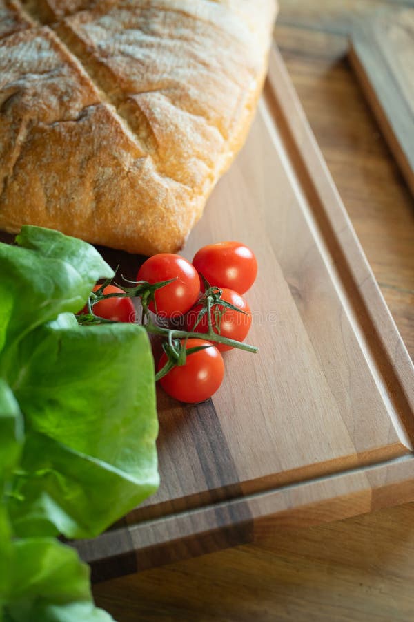 A Composition of Vegetable and Bread on the Table Stock Image - Image ...
