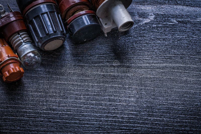 Composition of Vintage Electric Tools on Wooden Stock Photo - Image of ...