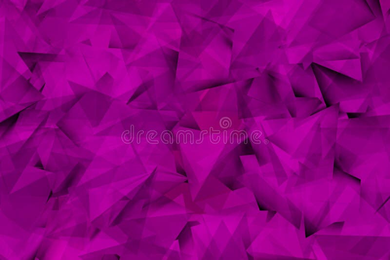 Composition of Violet Triangles with Shadows Stock Illustration ...