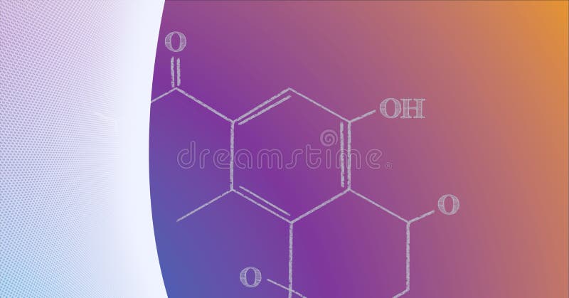 Composition of White Chemical Compounds Structures on White and ...