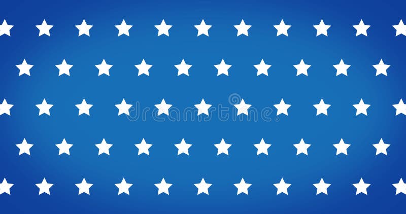 Composition of White Stars on Blue Background Stock Illustration ...