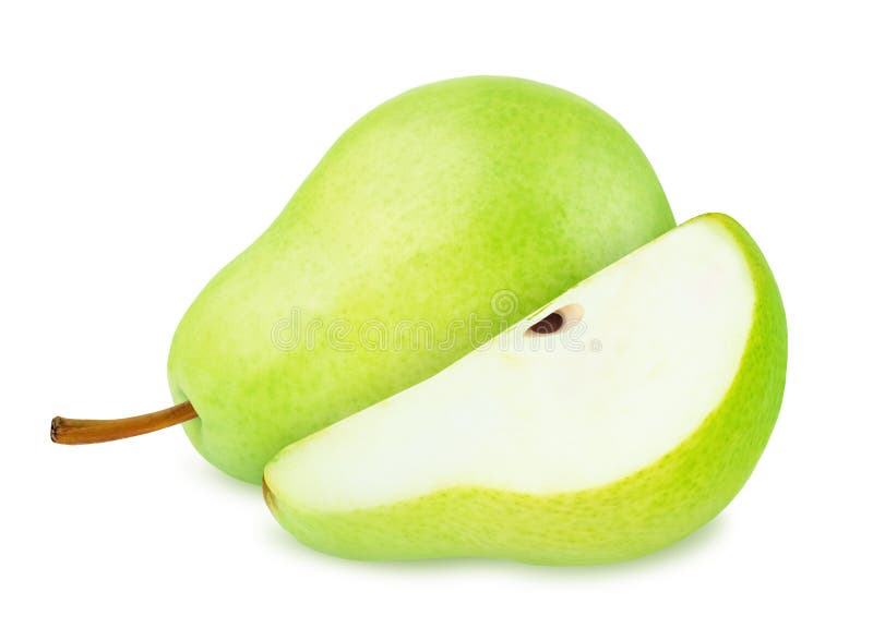 Composition with Red Pears Isolated on White Background Stock Photo ...