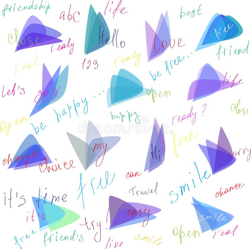 Composition of Words, Vector Stock Vector - Illustration of message ...