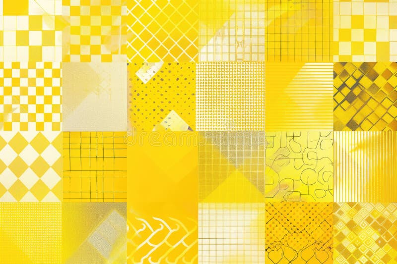 Composition Yellow White Squares Arranged Grid Stock Photos - Free ...