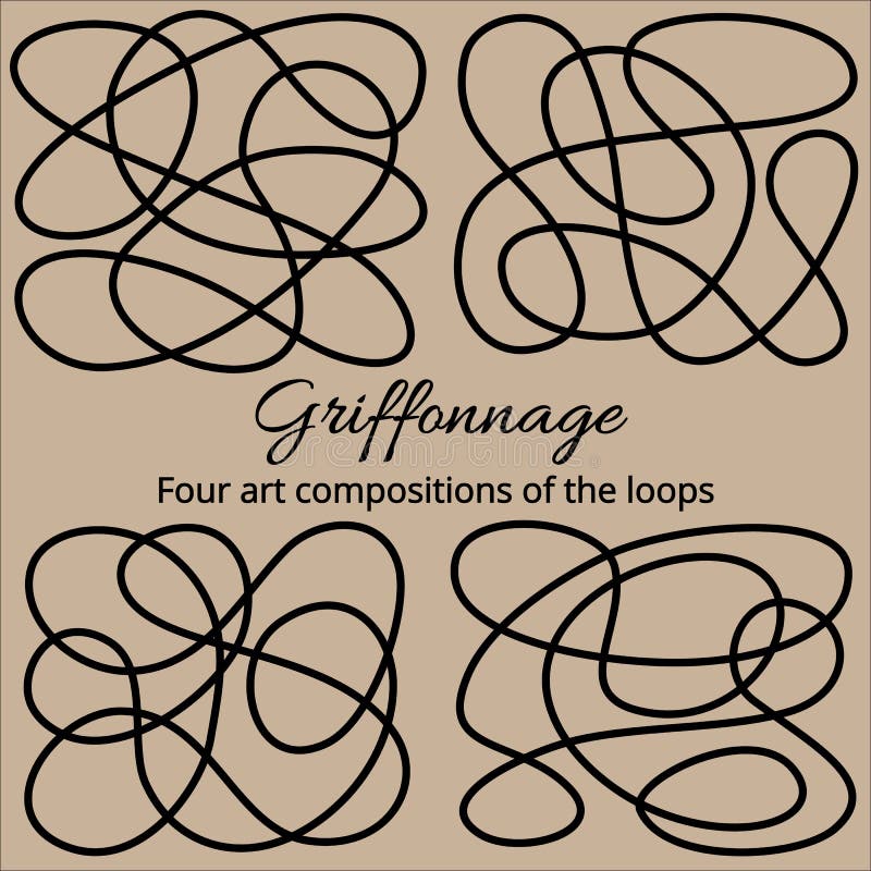 The Compositions of the Loops Stock Illustration - Illustration of ...
