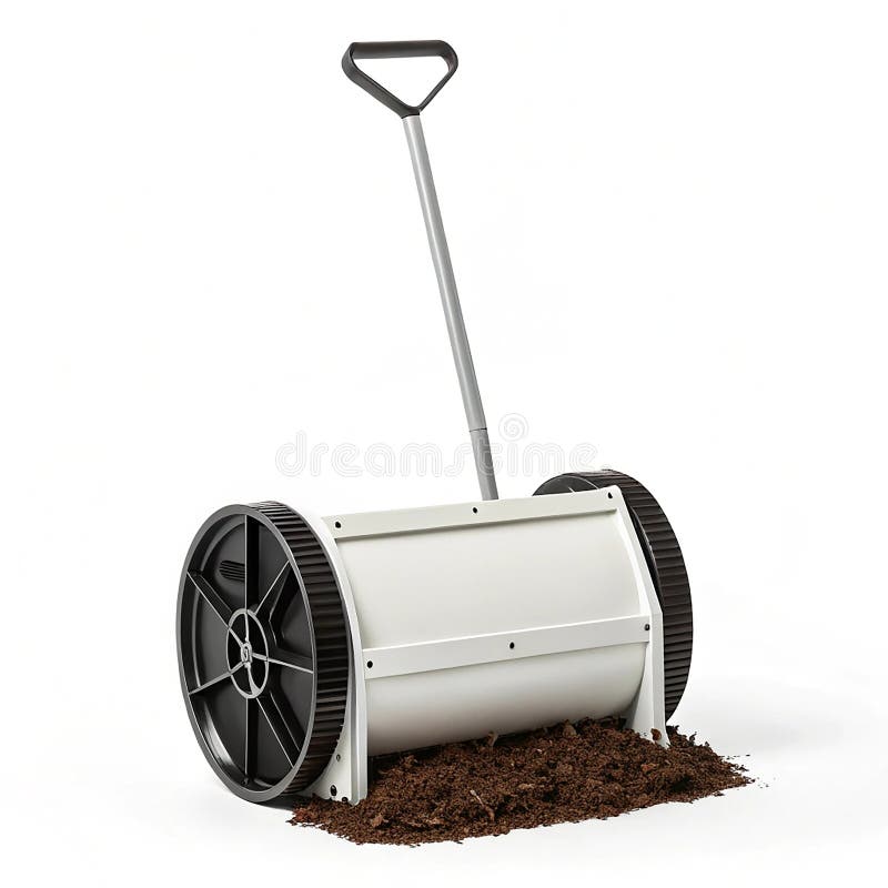 Compost Aerator on White Background Stock Illustration - Illustration ...