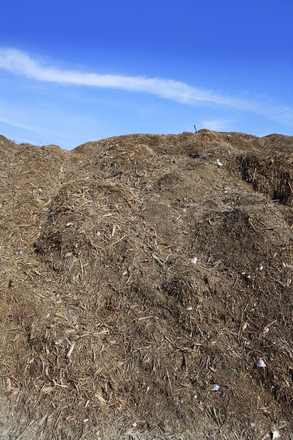Compost Big Mountain Outdoor Ecological Recycle Stock Photo - Image of ...