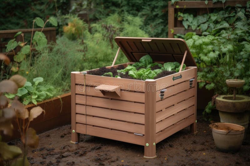 Compost Bin with Built-in Drainage System and Spigot for Easy ...