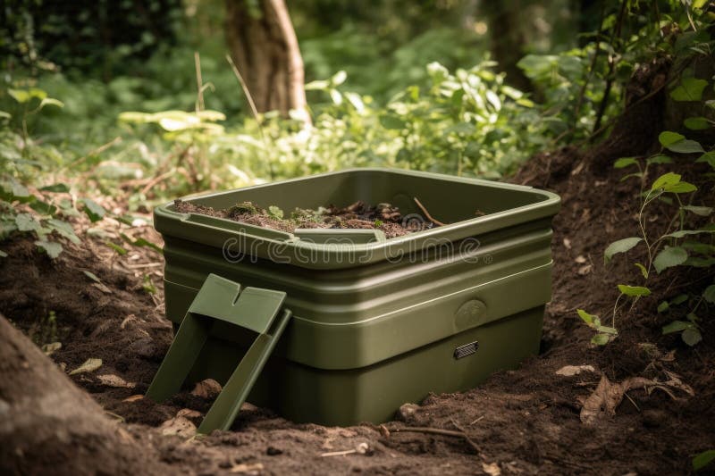 Compost Bin with Built-in Drainage System and Spigot for Easy ...