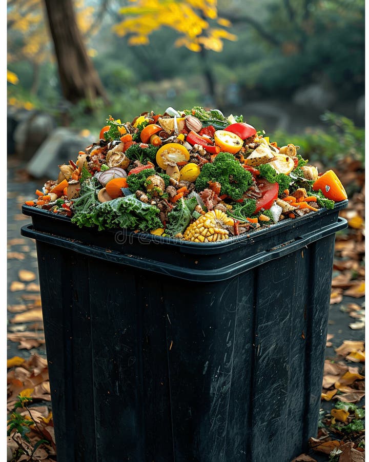 Compost Bin Full of Fruits and Vegetables, Environmentally Friendly ...