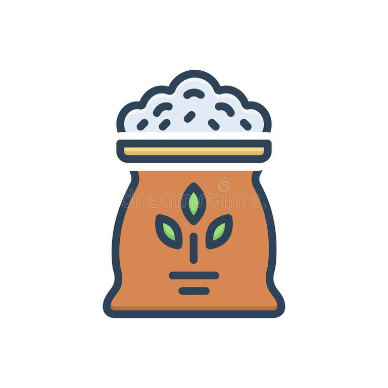 Color Illustration Icon for Compost, Manure and Plant Stock Illustration - Illustration of ...