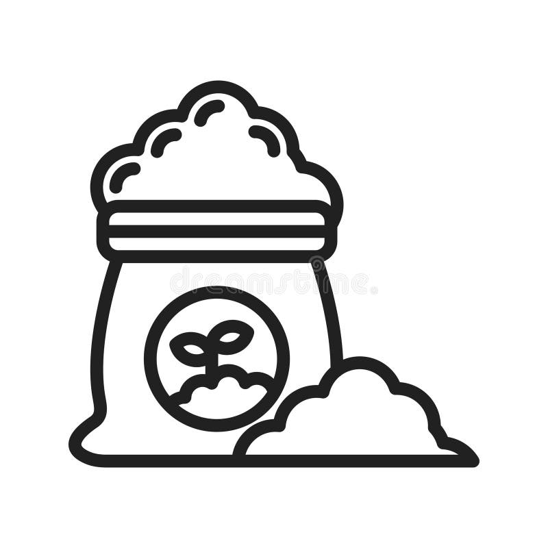 Compost Bin Icon. Hand Drawn Doodle Style. Vector Illustration Isolated ...