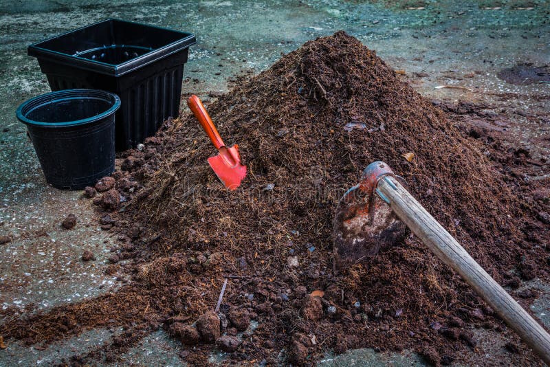 Compost soil stock image. Image of background, soil, fertilizer - 80558821