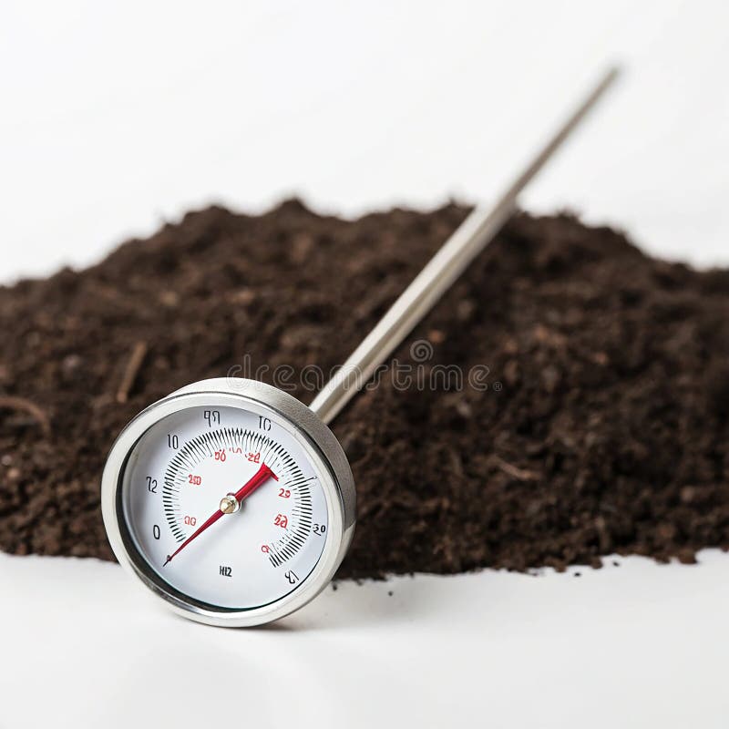 Compost Thermometer for Temperature Monitoring Stock Illustration ...