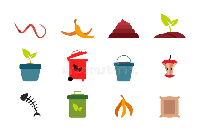 Compost Vector Icon Design Flat Isolated Illustration Stock Vector ...