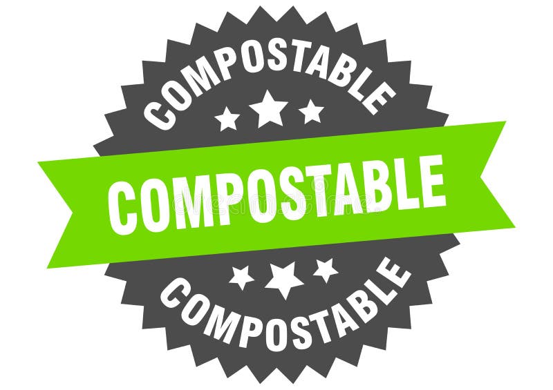 Compostable Sign, Icon, Symbol. Apple Core Inside Circle Arrows ...