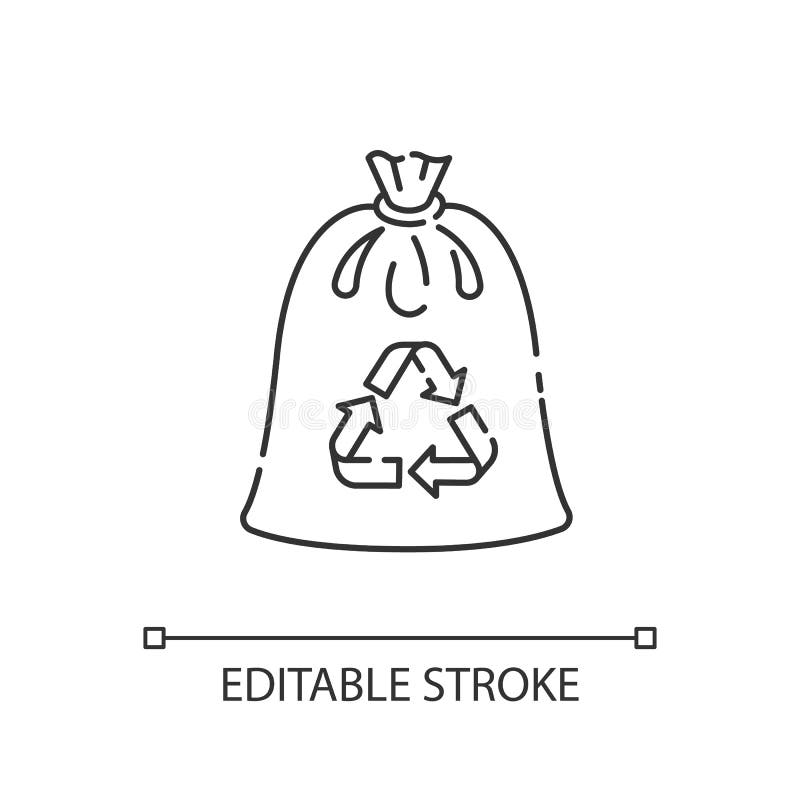 Line Drawing Trash Bag Stock Illustrations – 420 Line Drawing Trash Bag ...