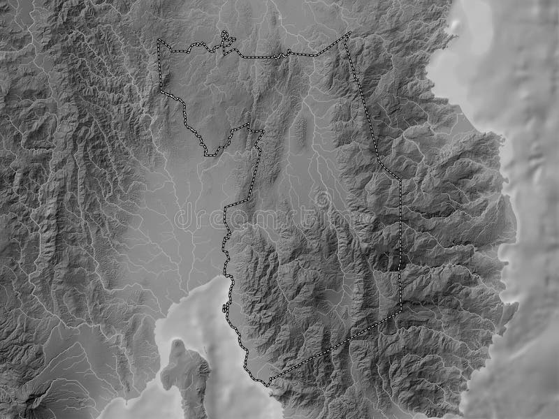 Compostela Valley, Philippines. Grayscale. No Legend Stock Illustration ...