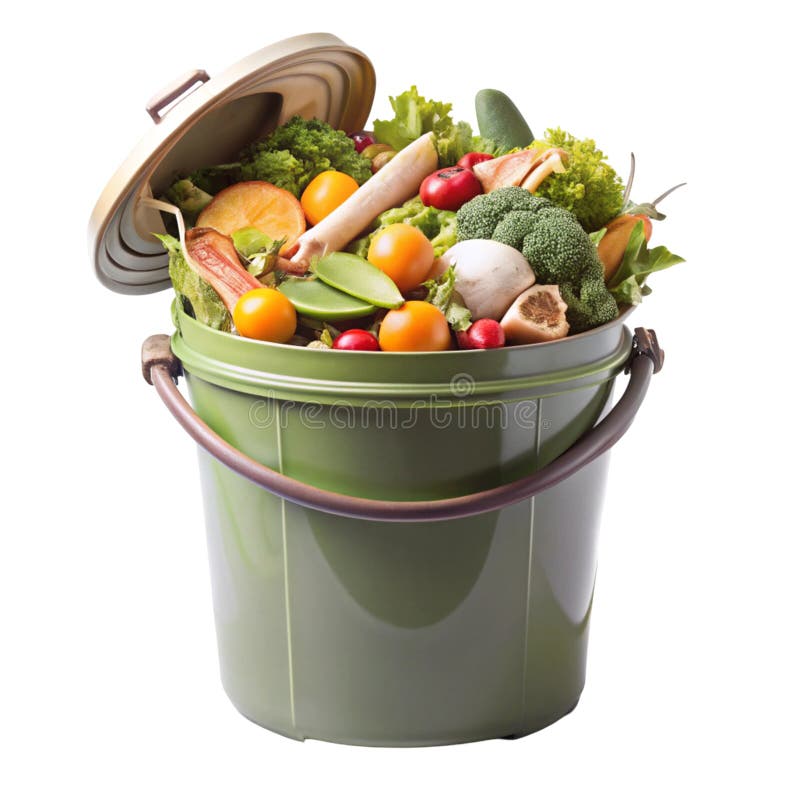 Composter Bin Isolated on White Background Stock Illustration ...
