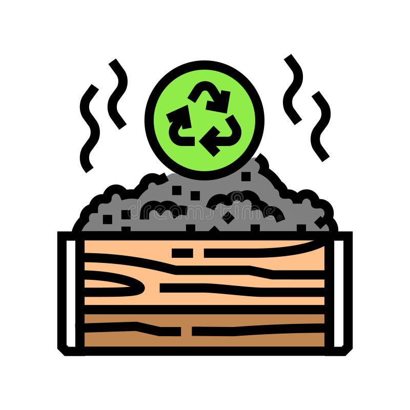 Composting Environmental Color Icon Vector Illustration Stock Vector ... Composting Environmental Color Icon Vector Illustration Stock Vector ...