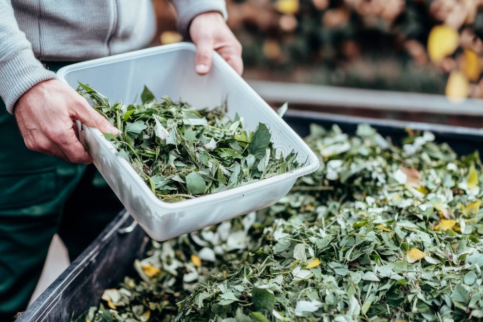 The Composting Process Involves Breaking Down Cut Grass and Fallen ...