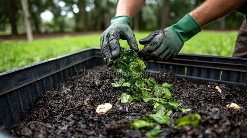 Composting Process Organic Waste Outdoor Bin Stock Photos - Free ...
