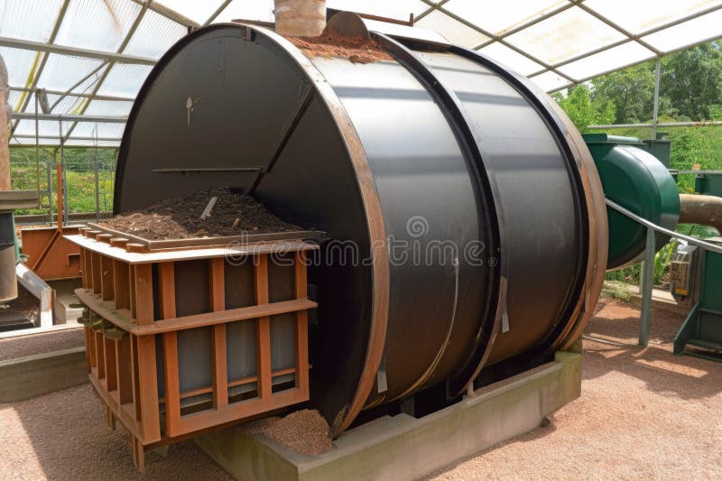 Composting System with Rotating Drum, Turning Unwanted Waste into ...