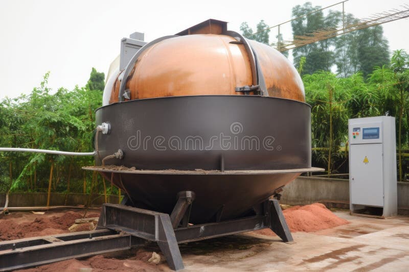 Composting System with Rotating Drum, Turning Unwanted Waste into ...
