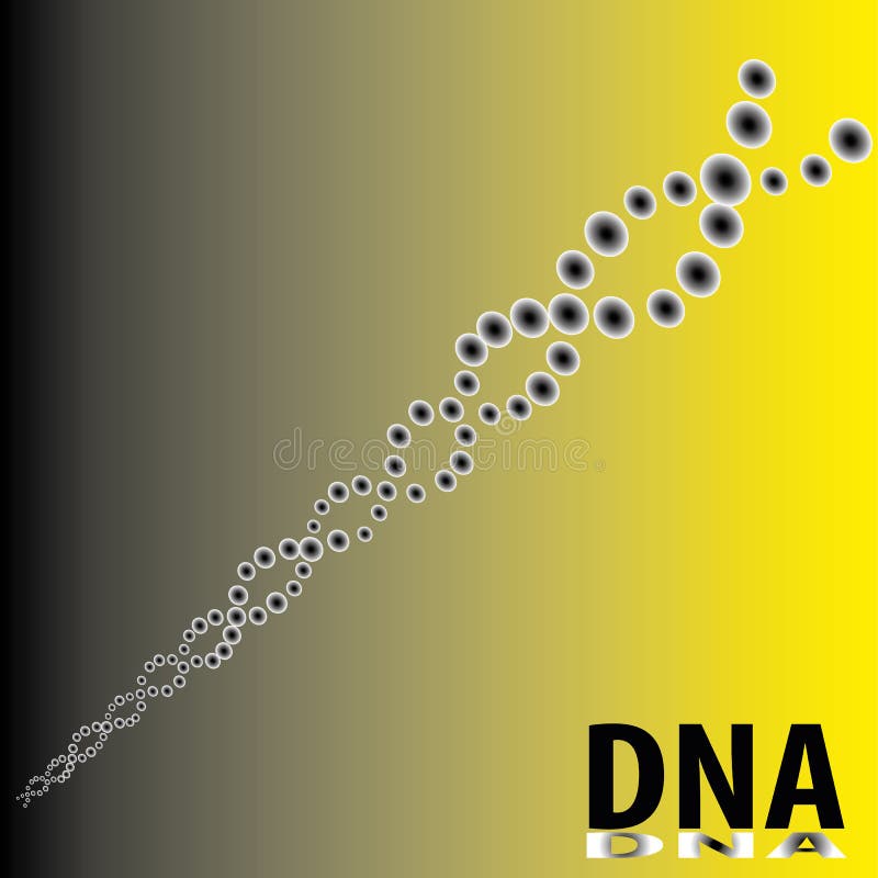 Composto Atomico Delle Molecole Del DNA Illustrazione di Stock ...