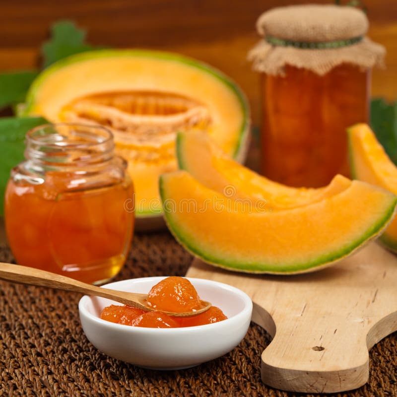 Compote Ou Confiture Exotique De Melon Image stock - Image du conserve ...