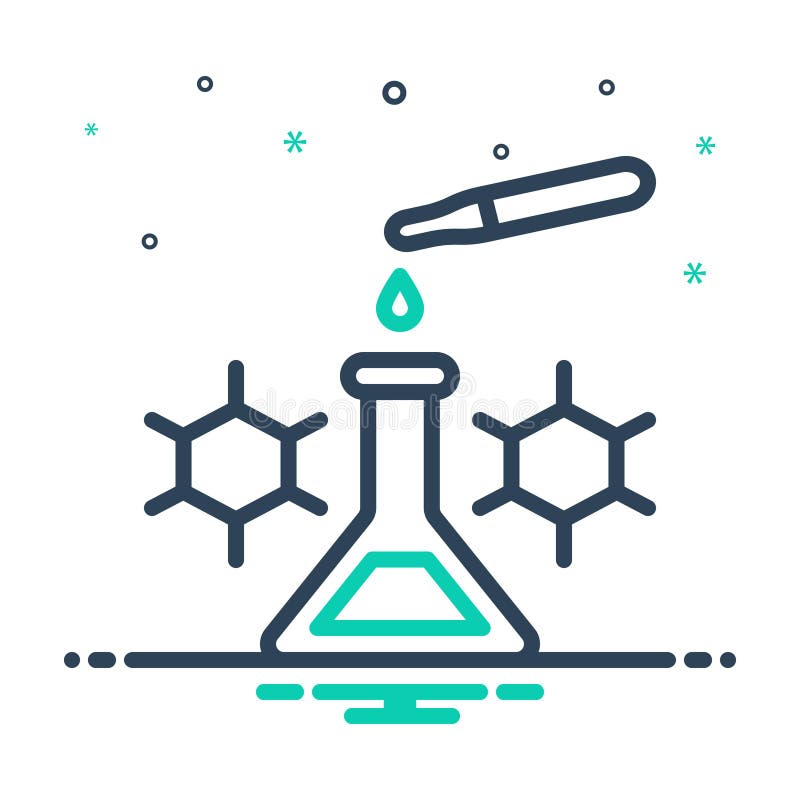 Mix Icon for Compound, Amalgamation and Dropper Stock Vector ...