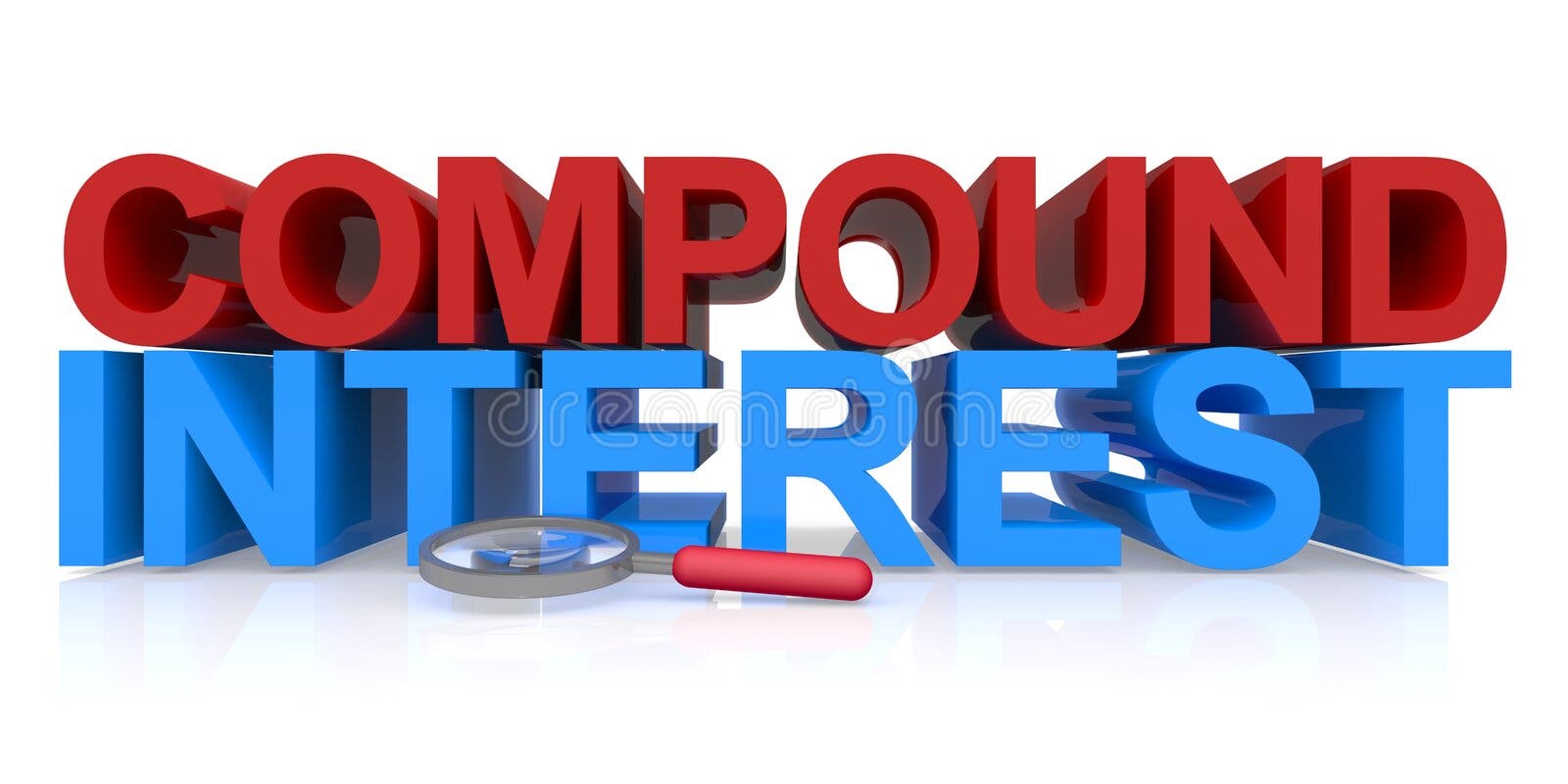 COMPOUND INTEREST Text Written on a Notebook on Chart and Diagram Stock ...