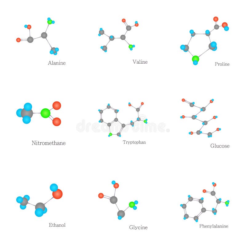 Compound Icons Set, Simple Style Stock Vector - Illustration of medical ...