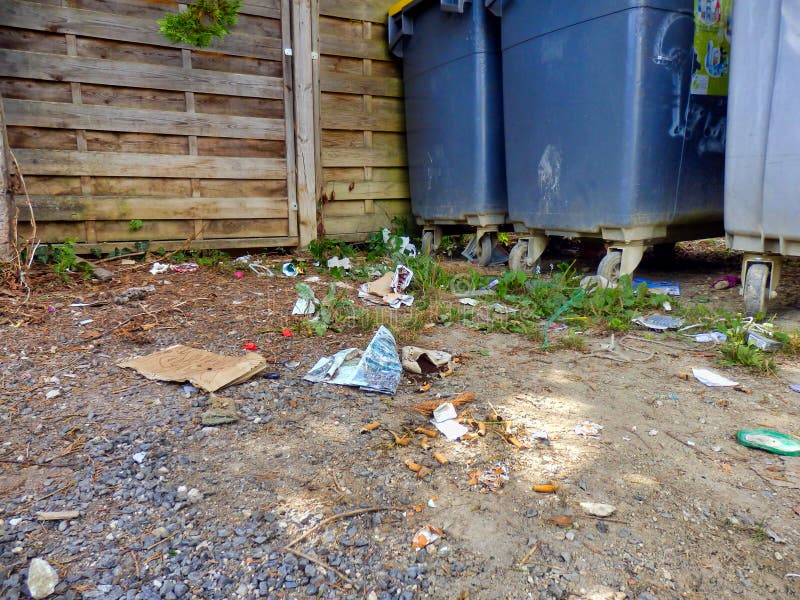 Recycling Bin Compound stock photo. Image of environment - 238452764