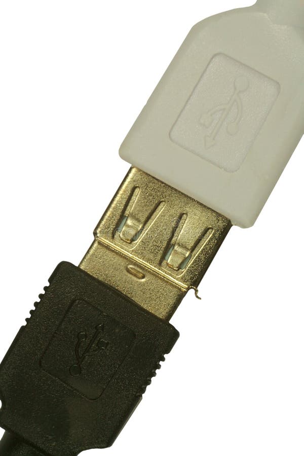 Compound USB Black and White Plastic Stock Image - Image of product ...